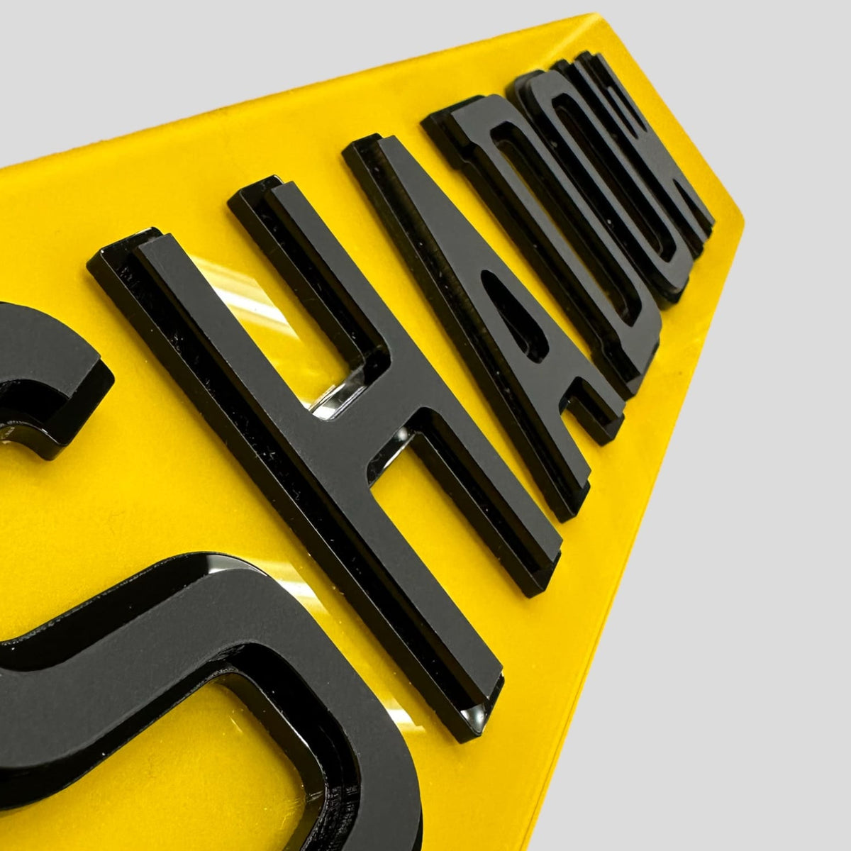 Shadow Acrylic Number Plates – Chase Lane Plates
