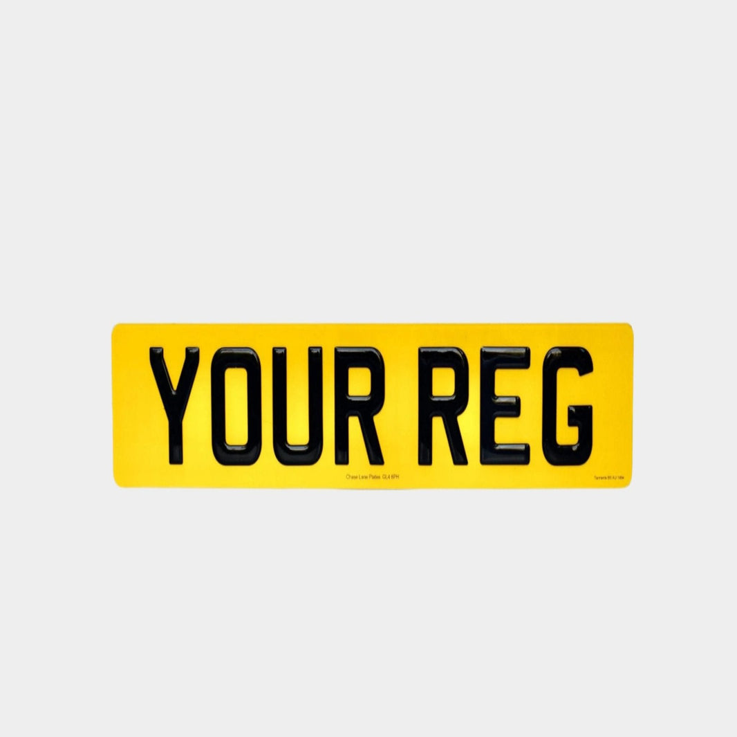 Pressed Number Plates | Classic, Aluminum, Acrylic, Metal, 4D – Chase ...