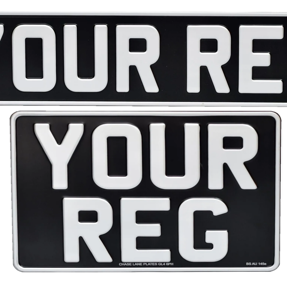 Classic Metal Pressed Number Plate 520 x 111mm & 11 x 8 inches – Chase ...