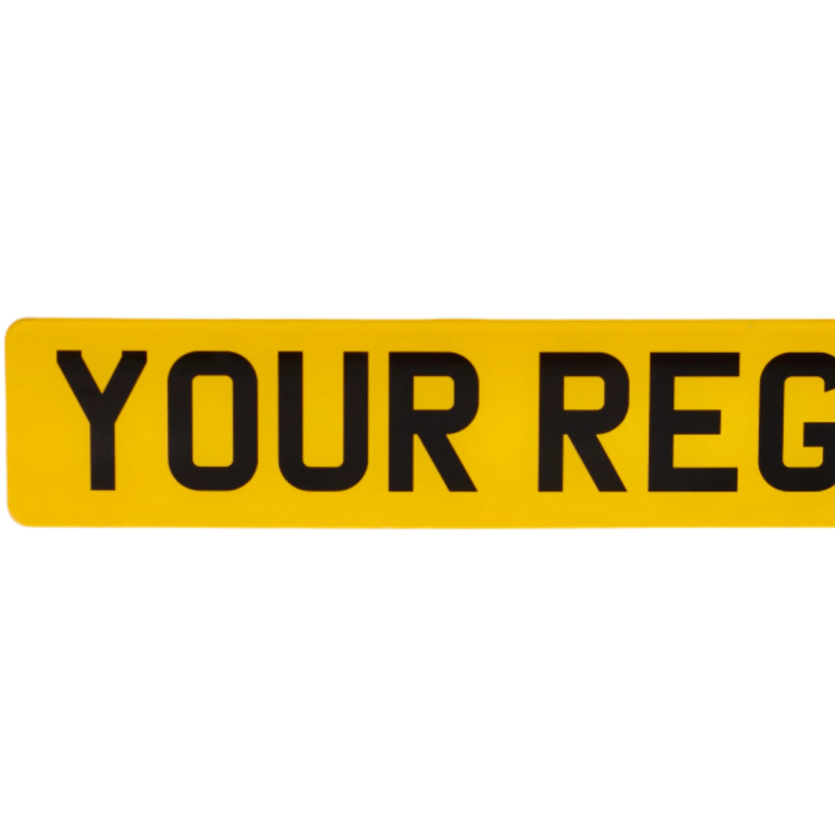 Acrylic 12 x 3 Number Plate – Chase Lane Plates