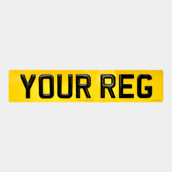 Pressed Number Plates | Classic, Aluminum, Acrylic, Metal, 4D – Chase ...