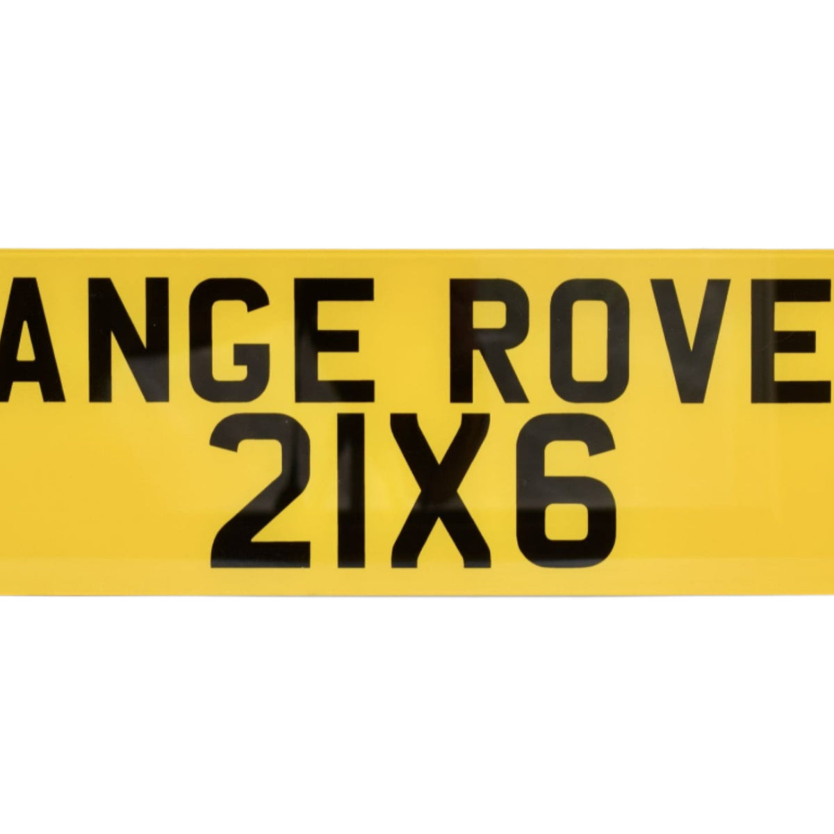Rear Range Rover Oversized Number Plate (21×6) – Chase Lane Plates