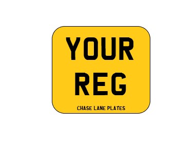Stick On Number Plate – Chase Lane Plates