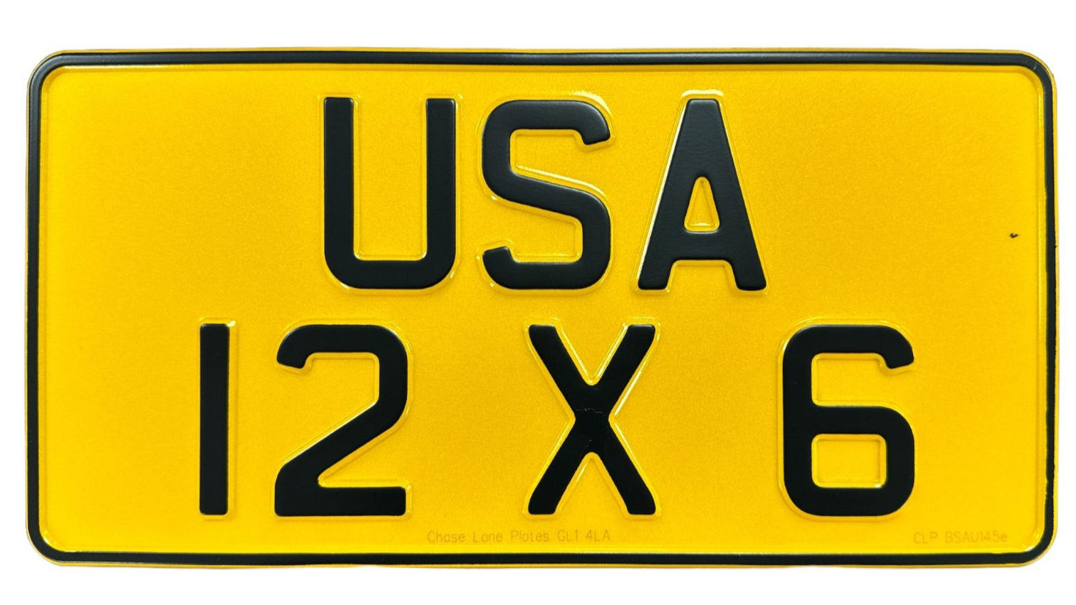 Pressed Number Plates | Classic, Aluminum, Acrylic, Metal, 4D – Chase ...